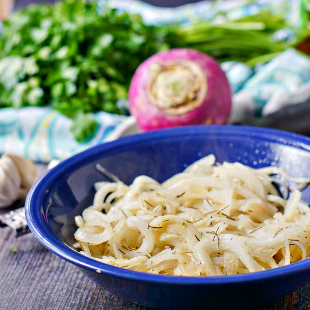 Low Carb Rosemary & Garlic Turnip Noodles - Quick & Easy Dinner
