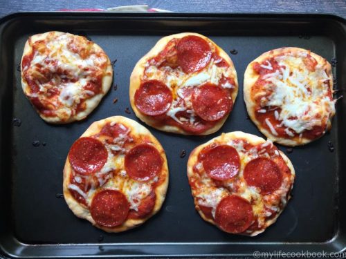 Frozen Mini Pizzas Using 2 Ingredient Dough | My Life Cookbook