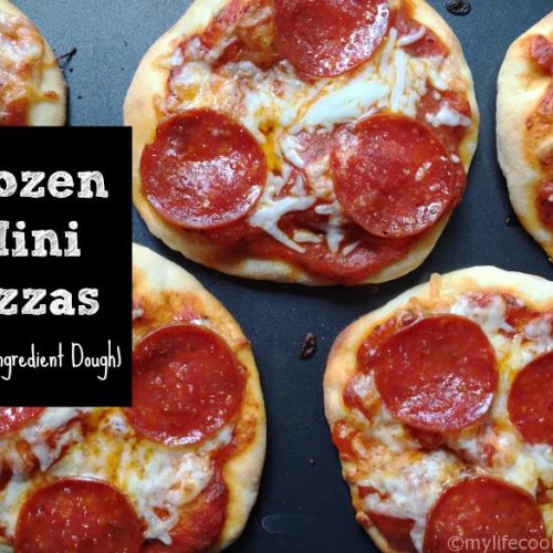 Frozen Mini Pizzas Using 2 Ingredient Dough | My Life Cookbook