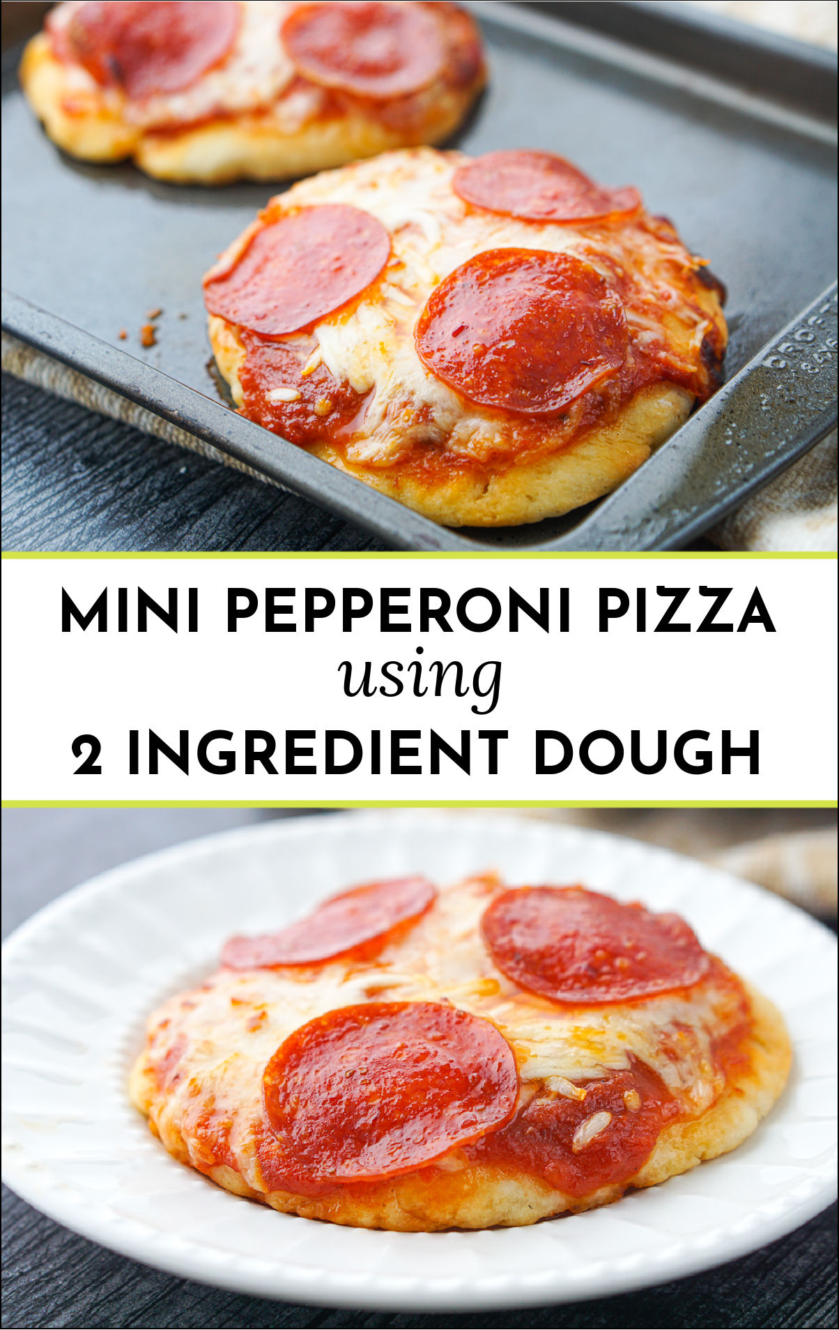Mini Frozen Pizzas using 2 Ingredient Pizza Dough - easy and tasty dinner!