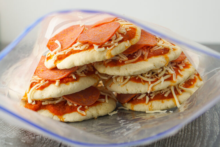 Mini Frozen Pizzas using 2 Ingredient Pizza Dough - easy and tasty dinner!