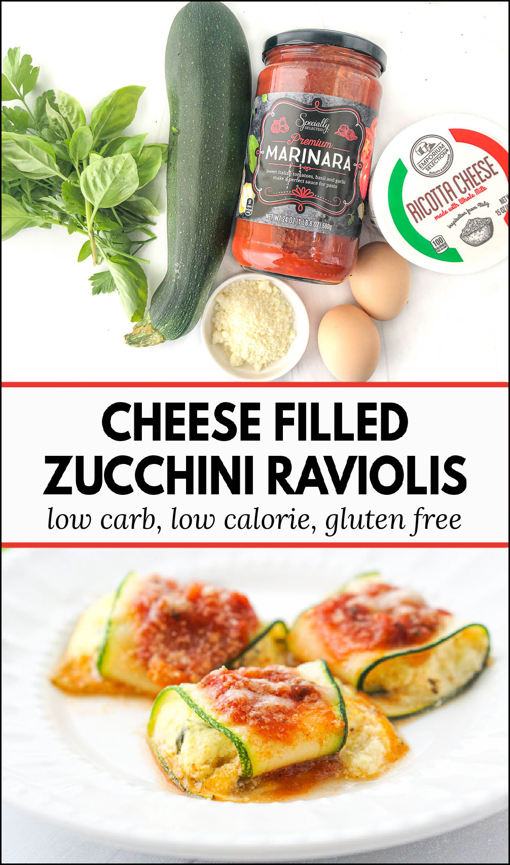 Keto Zucchini Ravioli Roll Ups - a healthy, low calorie, gluten free ...