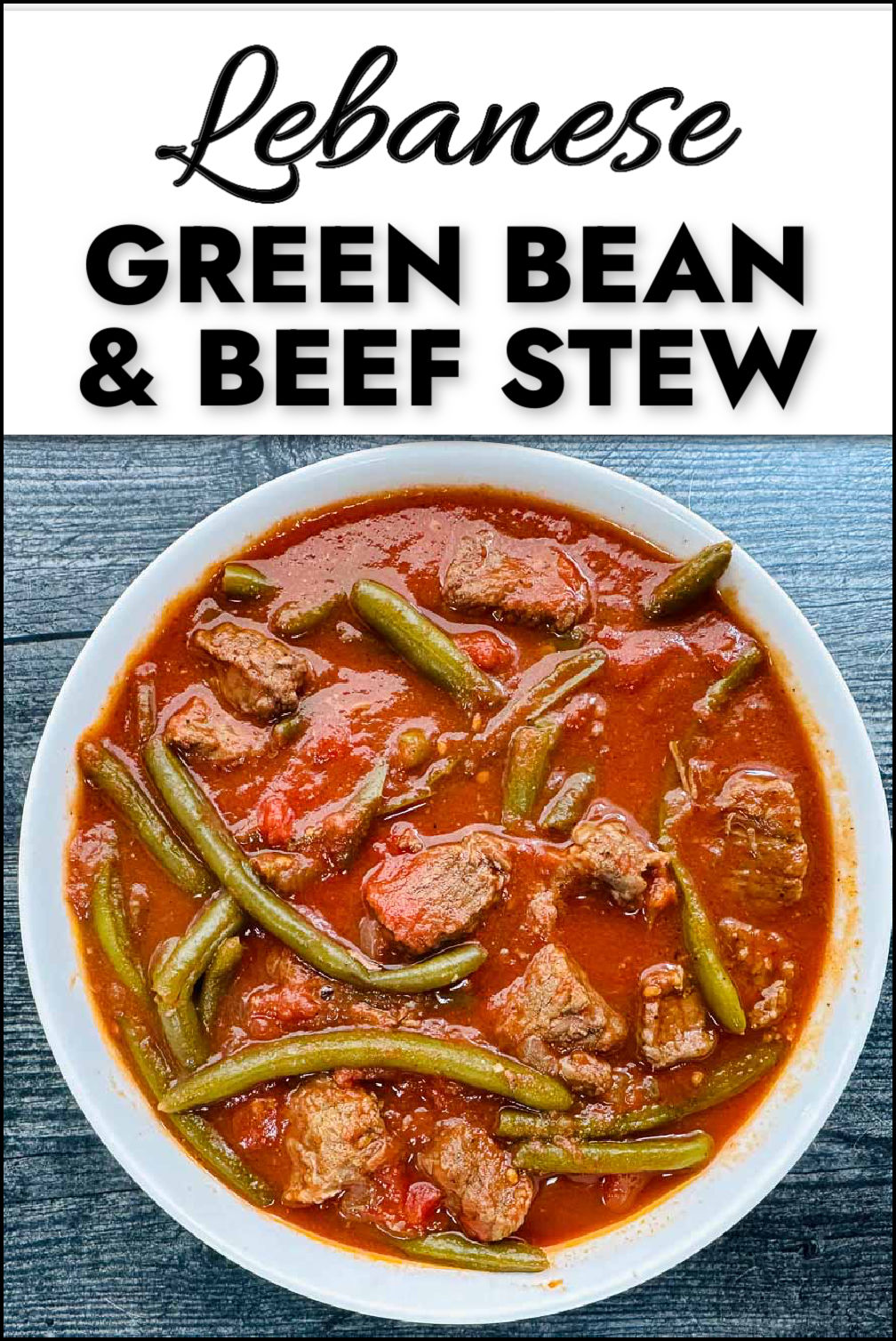 Green Bean Stew Recipe | easy Lebanese stew 3 ways to make!