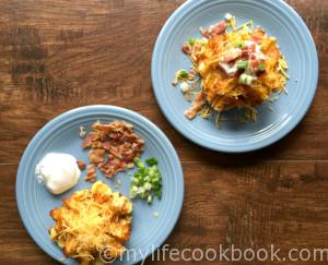 Loaded Potato Waffles | My Life Cookbook