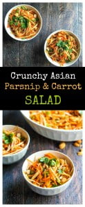 Crunchy Asian Parsnip & Carrot Salad | My Life Cookbook