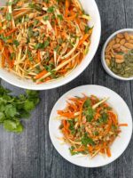 Asian Carrot Salad with Parsnips Recipe | 10 minutes to make!