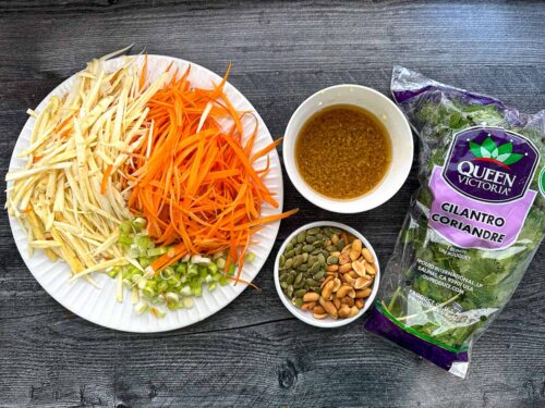 Asian Carrot Salad with Parsnips Recipe | 10 minutes to make!
