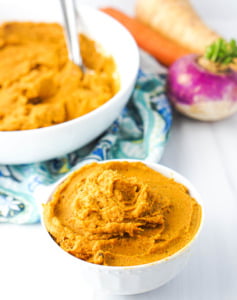 Roasted Root Vegetable Mash - an easy healthy side dish!