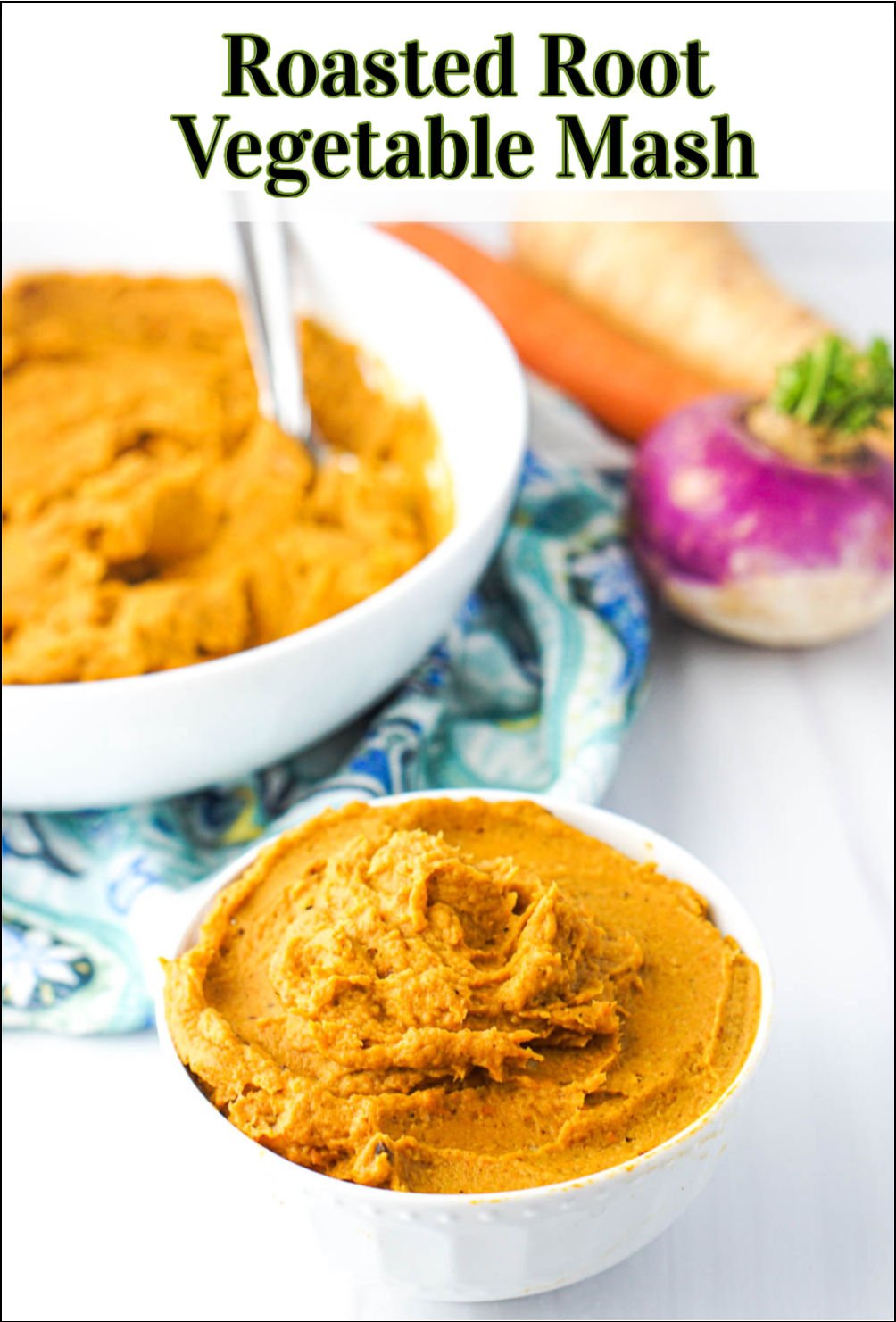 Roasted Root Vegetable Mash - an easy healthy side dish!