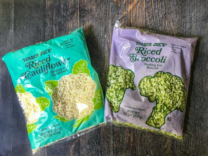 Cheesy Broccoli Cauliflower Rice - (15 minutes, gluten free, low carb)