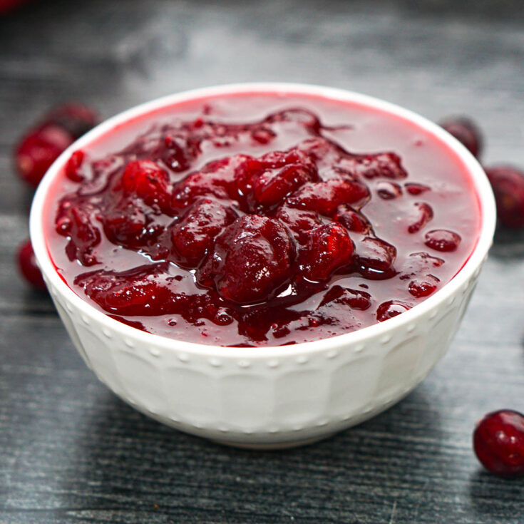 Sugar Free Cranberry Sauce Recipe - My Life Cookbook - low carb healthy ...