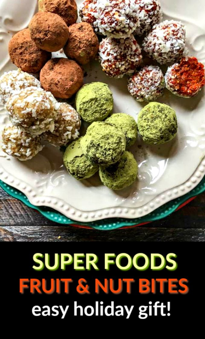 Superfoods Fruit & Nut Bites - for an easy holiday gift! | My Life Cookbook