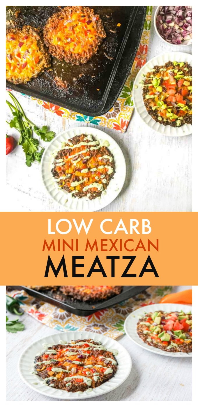 Low Carb Mini Mexican Meatza #SundaySupper | My Life Cookbook