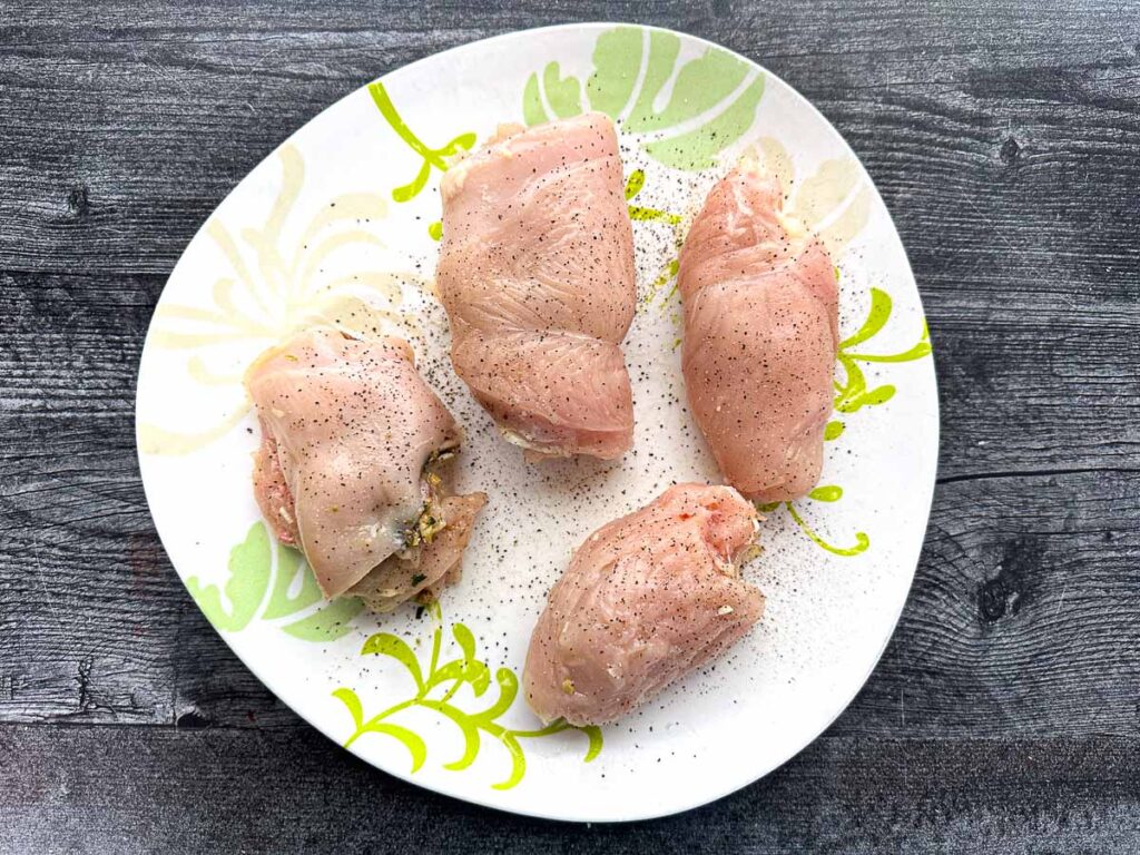 Olive Tapenade Stuffed Chicken with Artichokes & Creamy Spinach