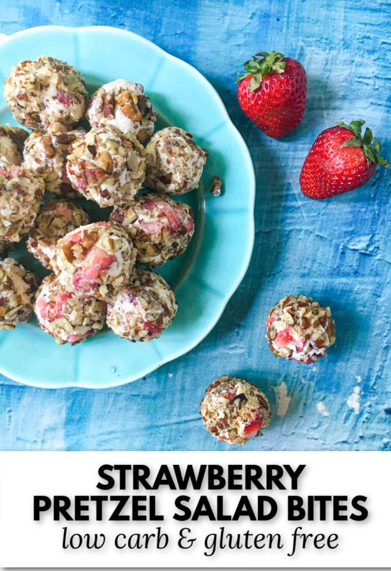 Strawberry Keto Cheesecake Bites Recipe | no bake keto dessert!