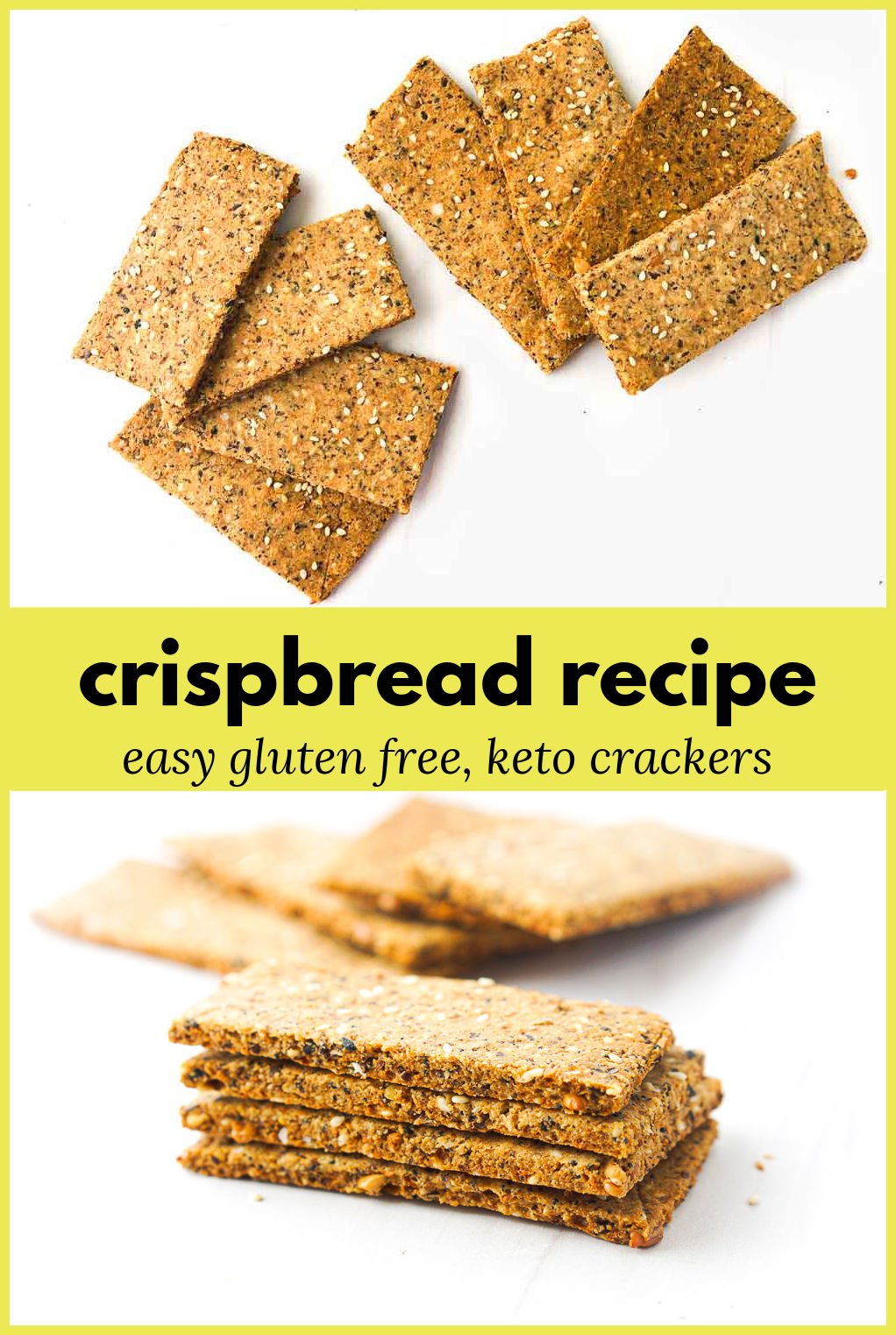 Norwegian Crispbread Recipe - easy keto crackers that are gluten free too!