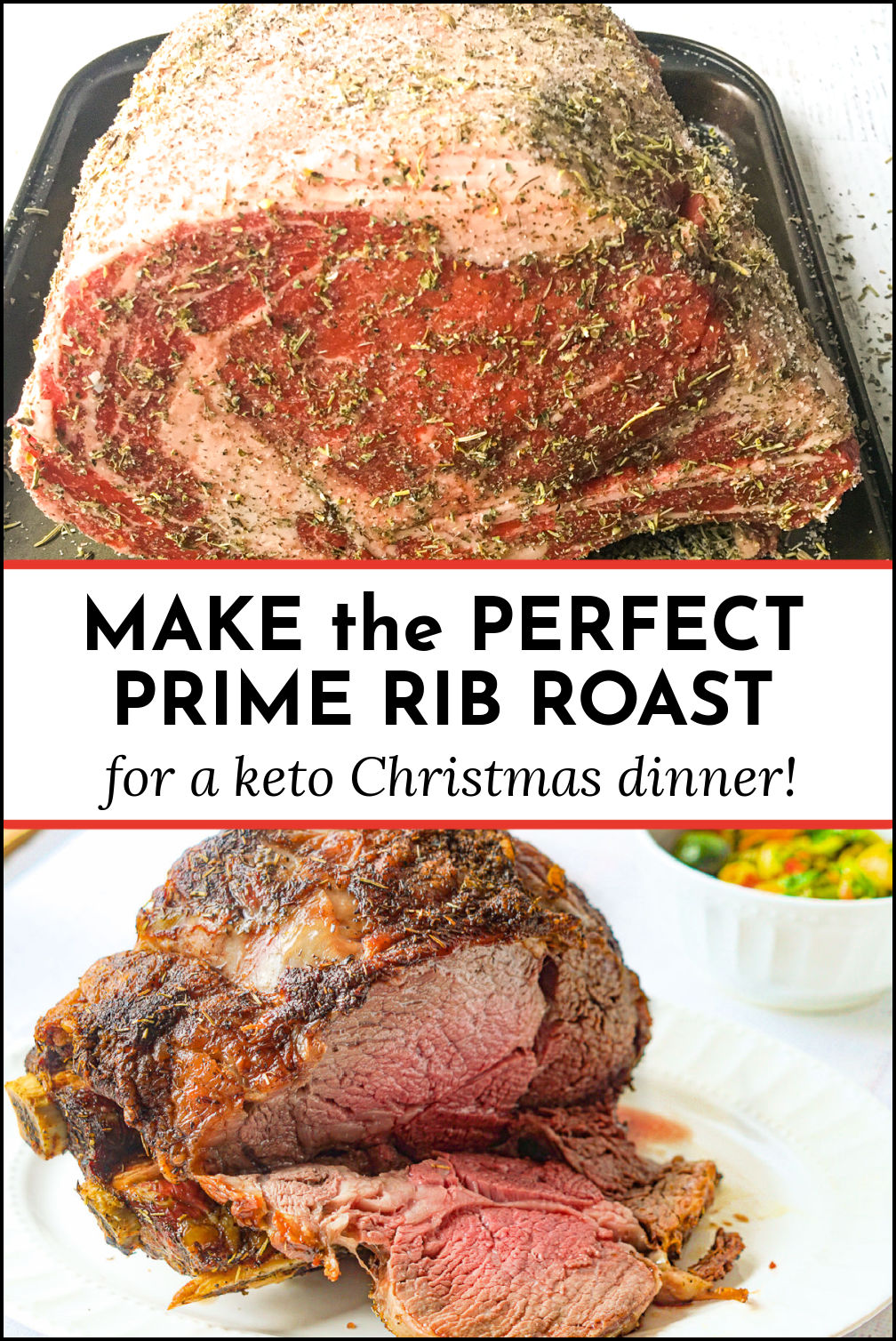 Keto Christmas Dinner with Prime Rib - easy low carb side dishes too!