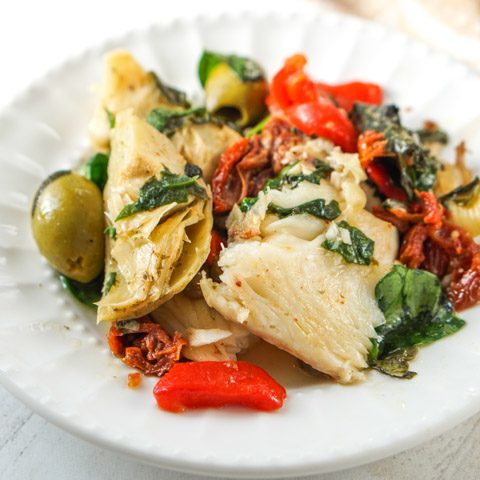 Low Carb Mediterranean Fish Dinner - Healthy Dinner In 20 Minutes! | My ...