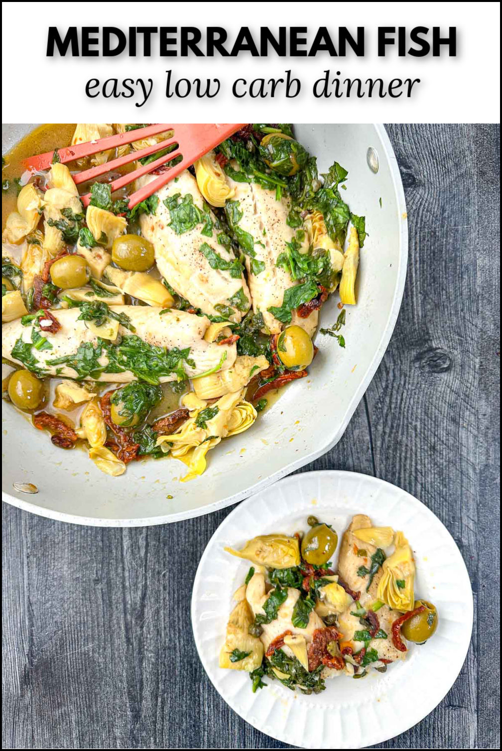 Low Carb Mediterranean Fish Recipe | 20 minute healthy dinner!