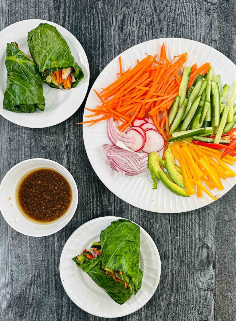 Keto Spring Rolls Recipe - easy low carb wraps with dipping sauce!