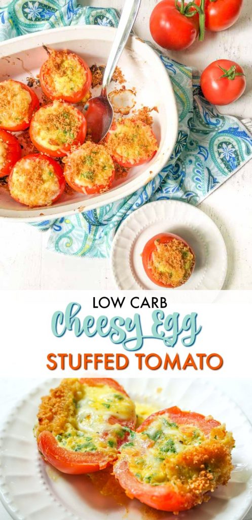 Low Carb Cheesy Egg Stuffed Tomatoes Recipe For A Summer Breakfast