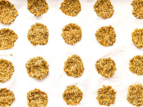 Easy Keto Cracker Recipe - healthy, gluten free, high protein snack!