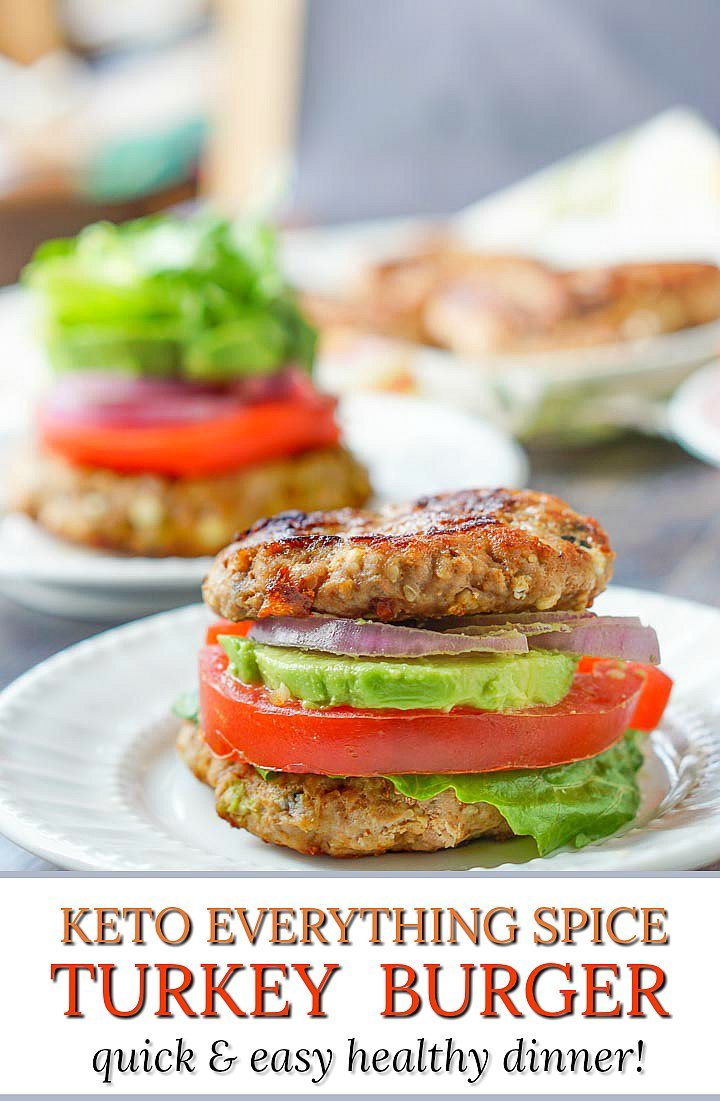 Everything Spice Keto Turkey Burger Recipe - Just 3 Ingredients!