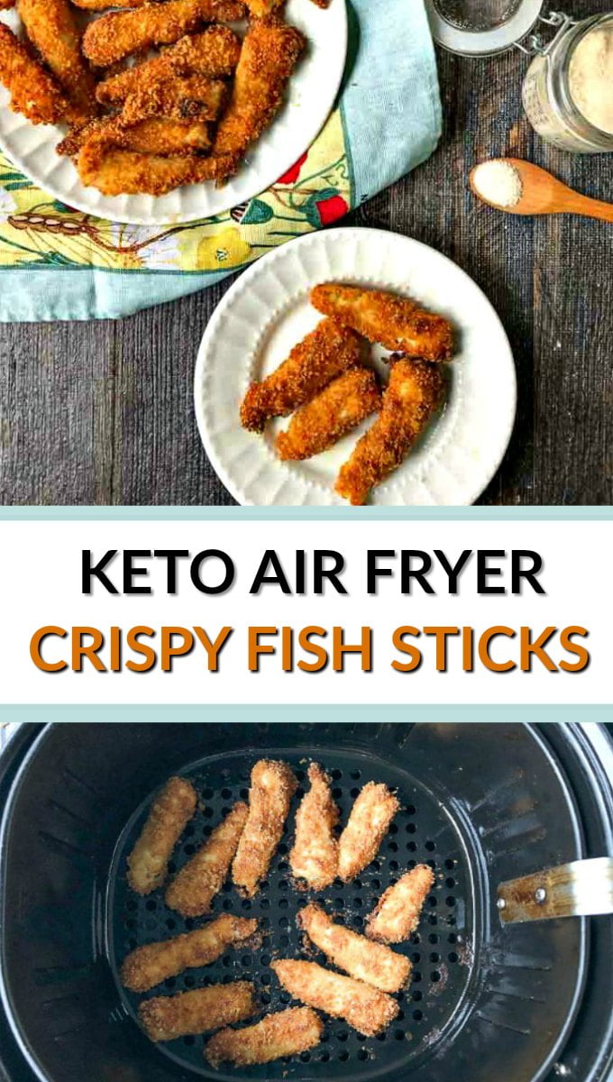 Keto Air Fryer Fish Sticks Recipe - for an easy low carb seafood dinner!