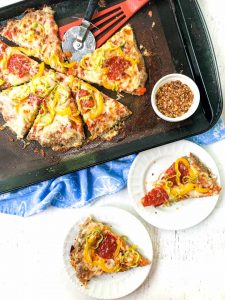 Keto Ground Turkey Crust Pizza Recipe | meatza made with turkey