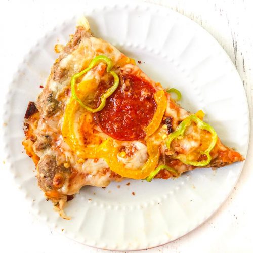 Ground Turkey Crust Pizza Recipe | keto meatza made with turkey