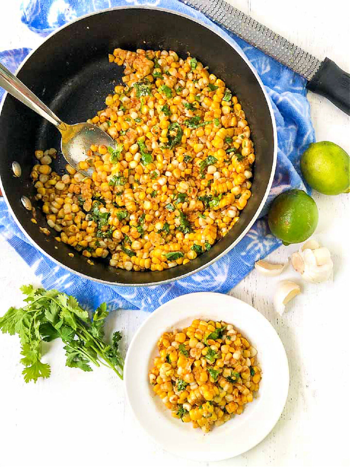 Spicy Mexican Corn using Leftover Corn Recipe | 15 min side dish!