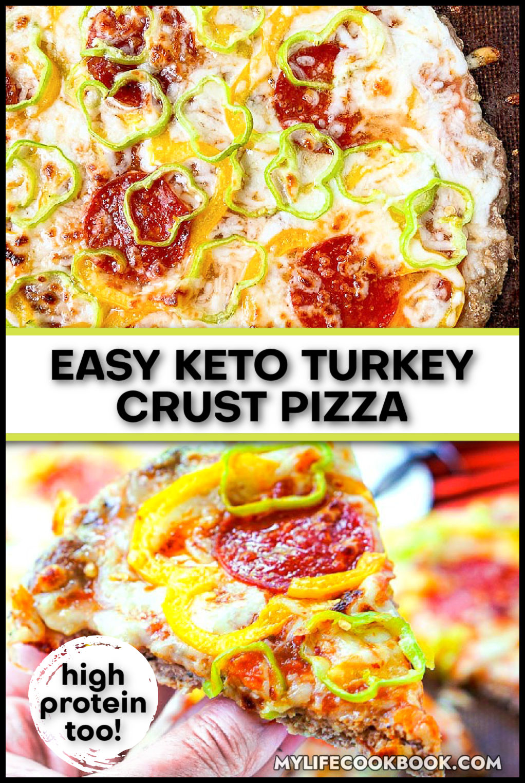 Ground Turkey Crust Pizza Recipe | keto meatza made with turkey