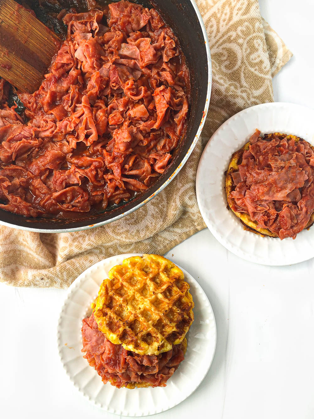 Low Carb Chipped Ham BBQ Recipe - Pittsburgh ham bbq (low carb vers)