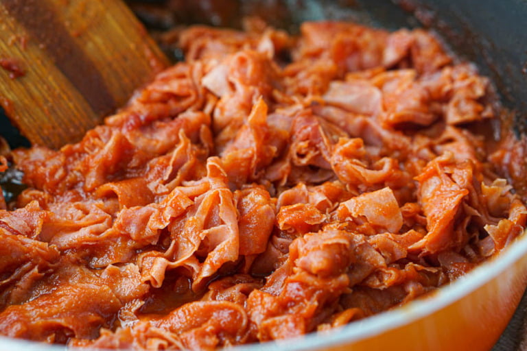 Low Carb Chipped Ham BBQ Recipe - Pittsburgh ham bbq (low carb vers)