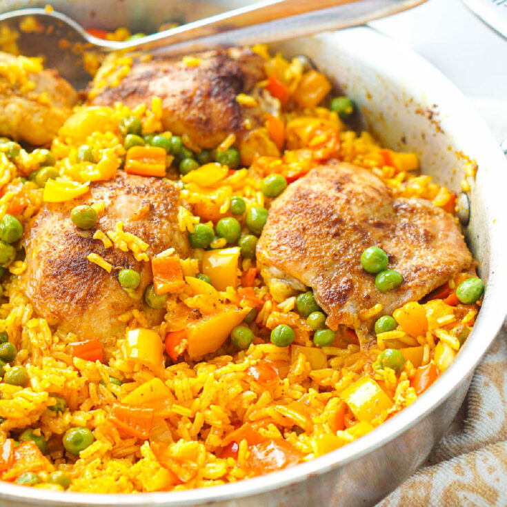 Easy Spanish Chicken and Rice Recipe - My Life Cookbook - low carb ...