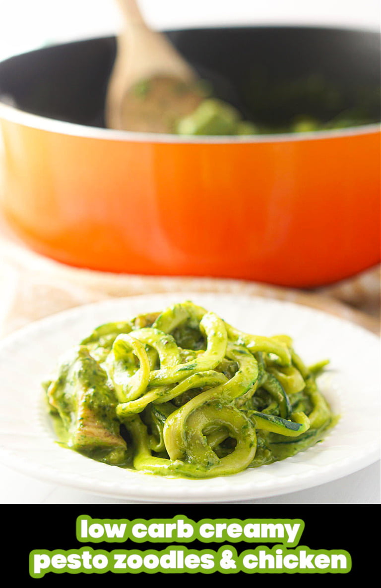 Keto Creamy Pesto Sauce - easy recipe without basil or pine nuts!