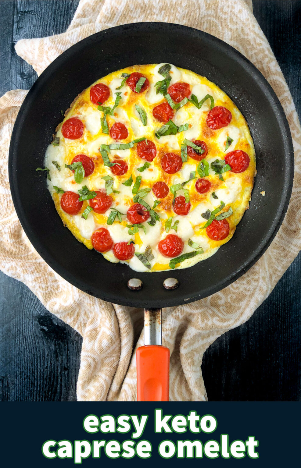 Keto Caprese Omelet Recipe Easy Low Carb Breakfast Fresh Basil