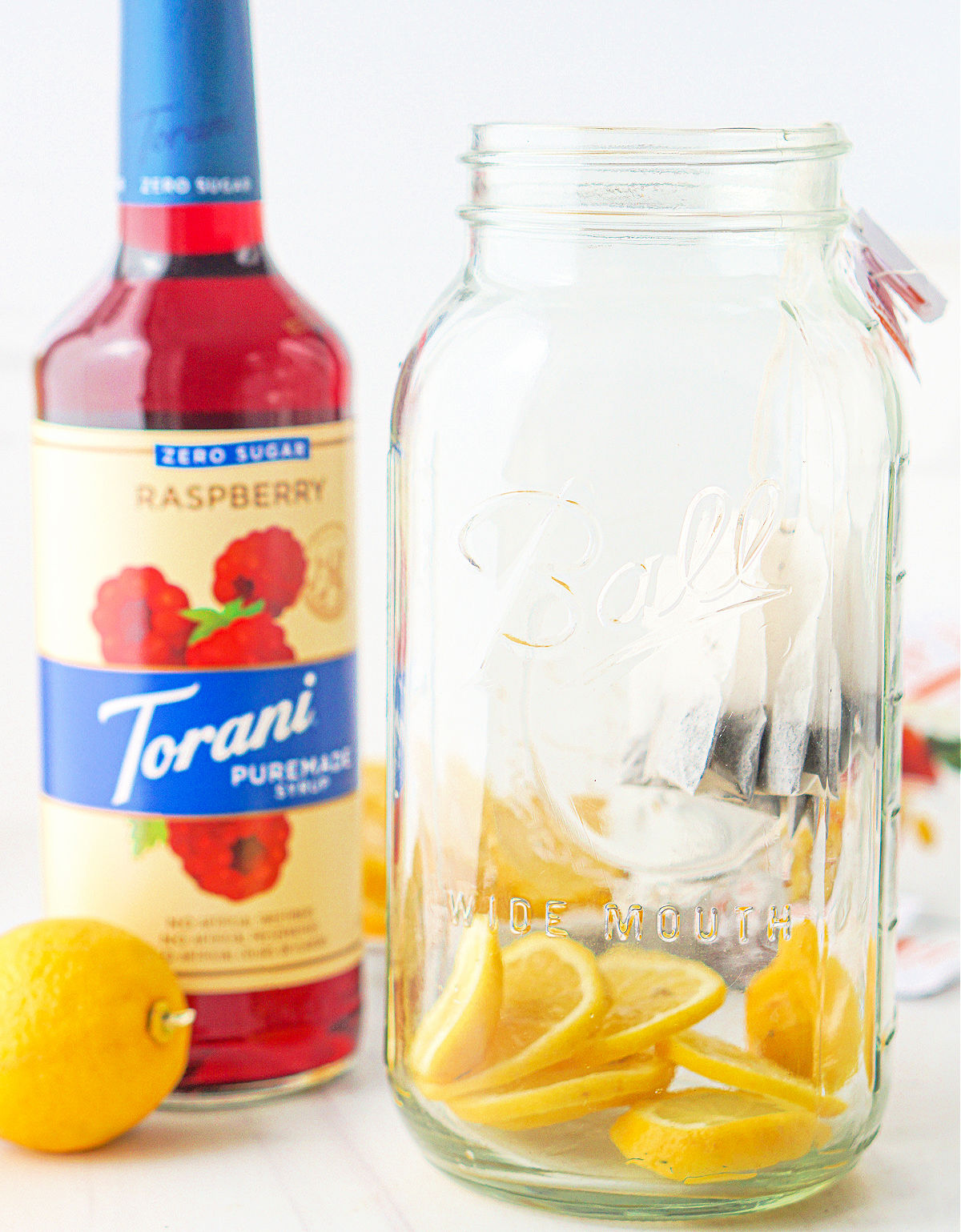 Raspberry Keto Iced Tea - easy homemade sugar free iced tea!