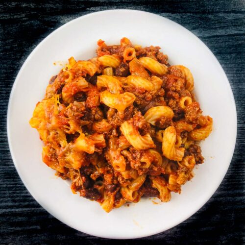 Chili Mac Recipe using Ground Beef - My Life Cookbook - low carb ...