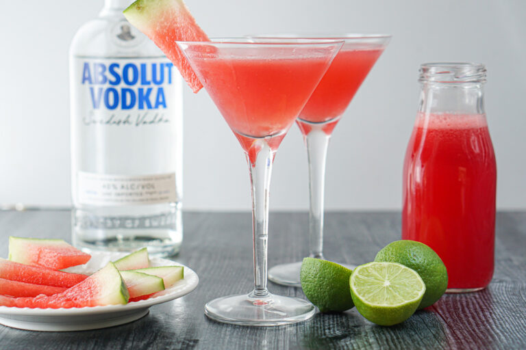 Simple Watermelon Cosmo Recipe - refreshing summer cocktail in 5 min!