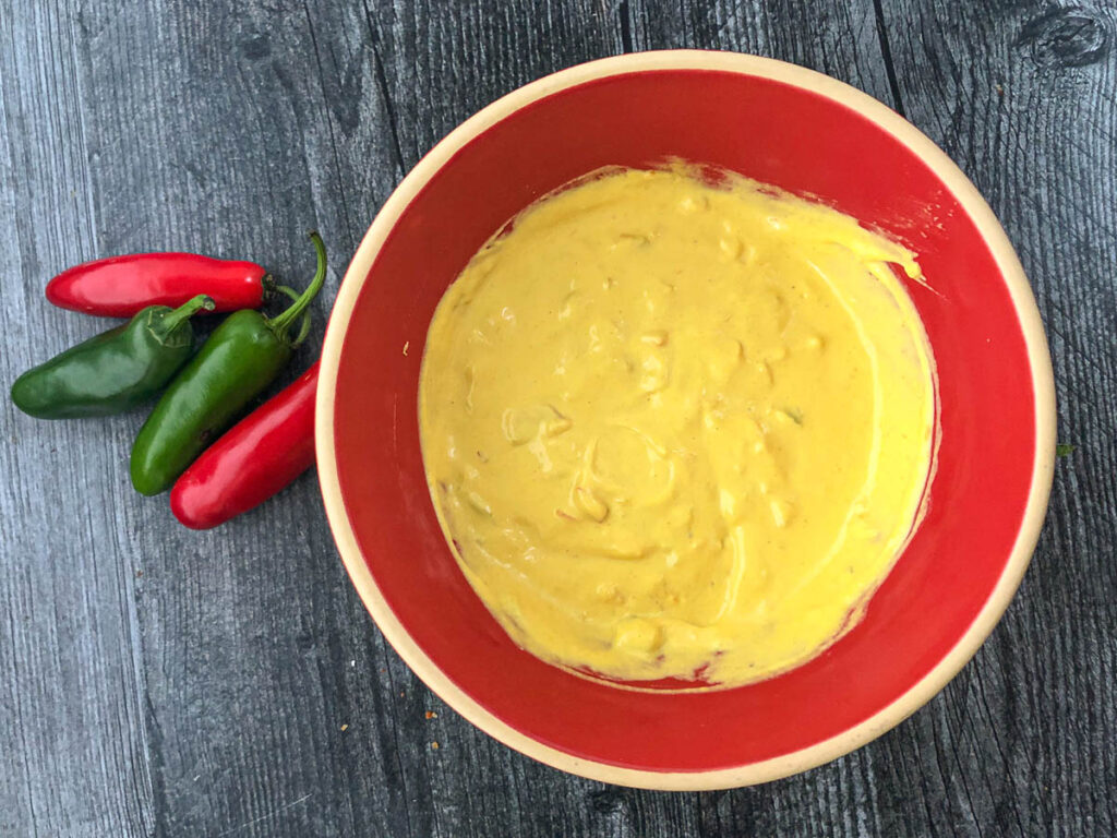 Easy Keto Hot Pepper Mustard Recipe - 10 minute low carb dip or spread!