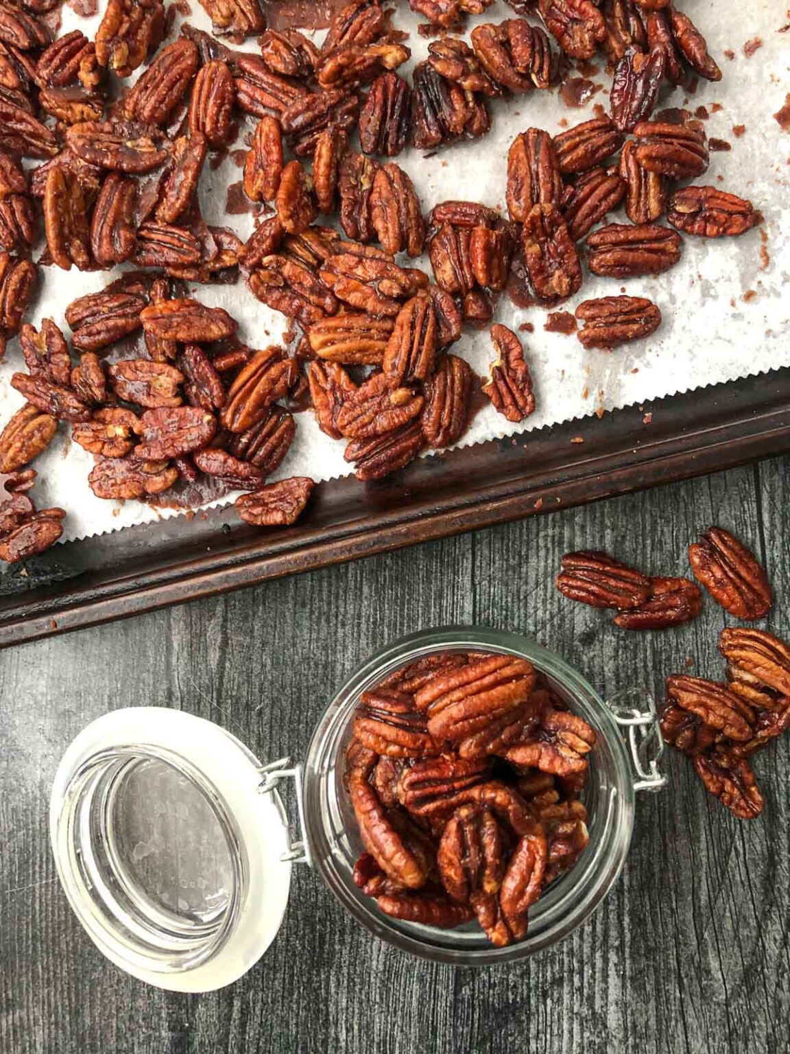 Keto Pumpkin Spice Pecans - easy sugar free snack or homemade gift!