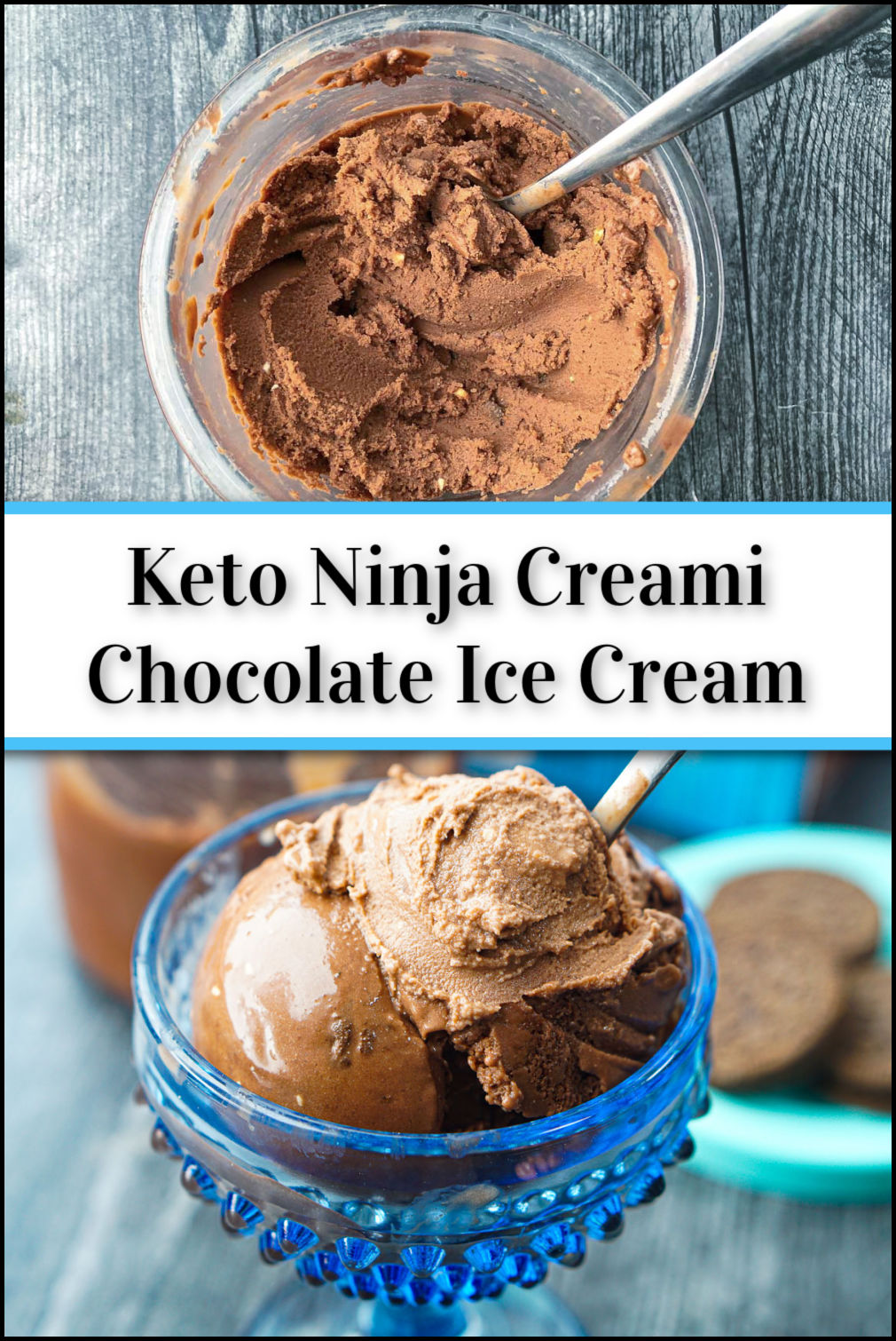 Ninja Creami Chocolate Ice Cream Recipe | low carb & high protein