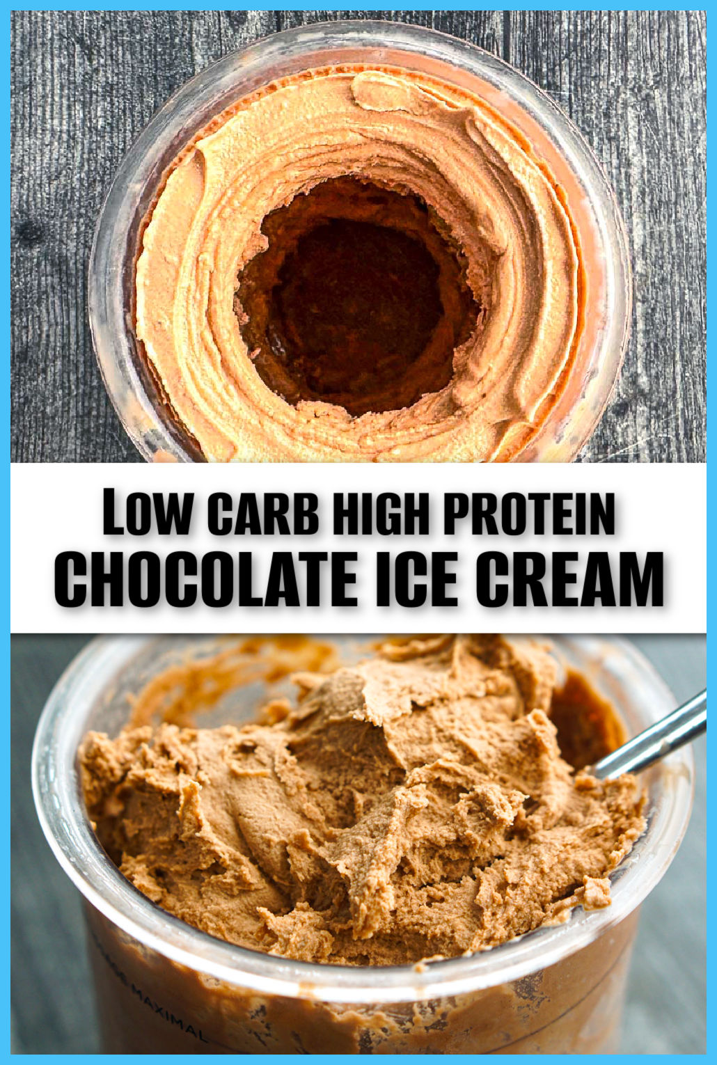 Ninja Creami Chocolate Ice Cream Recipe | low carb & high protein