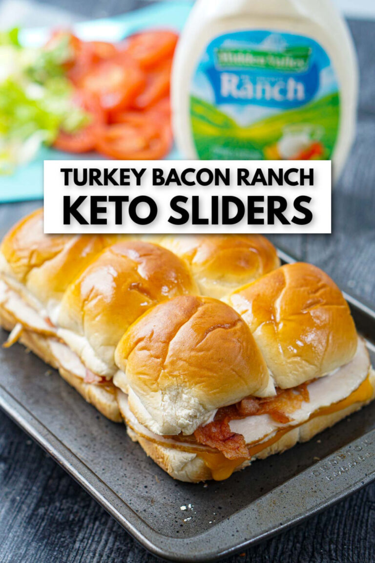 Keto Turkey Bacon Ranch Sliders Recipe - easy low carb snack!