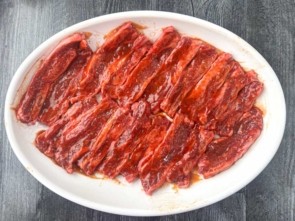 BBQ Grilled Flanken Short Ribs - great summer appetizer in 10 min