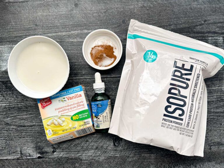 Keto Cinnamon Ice Cream Recipe in the Ninja Creami | high protein