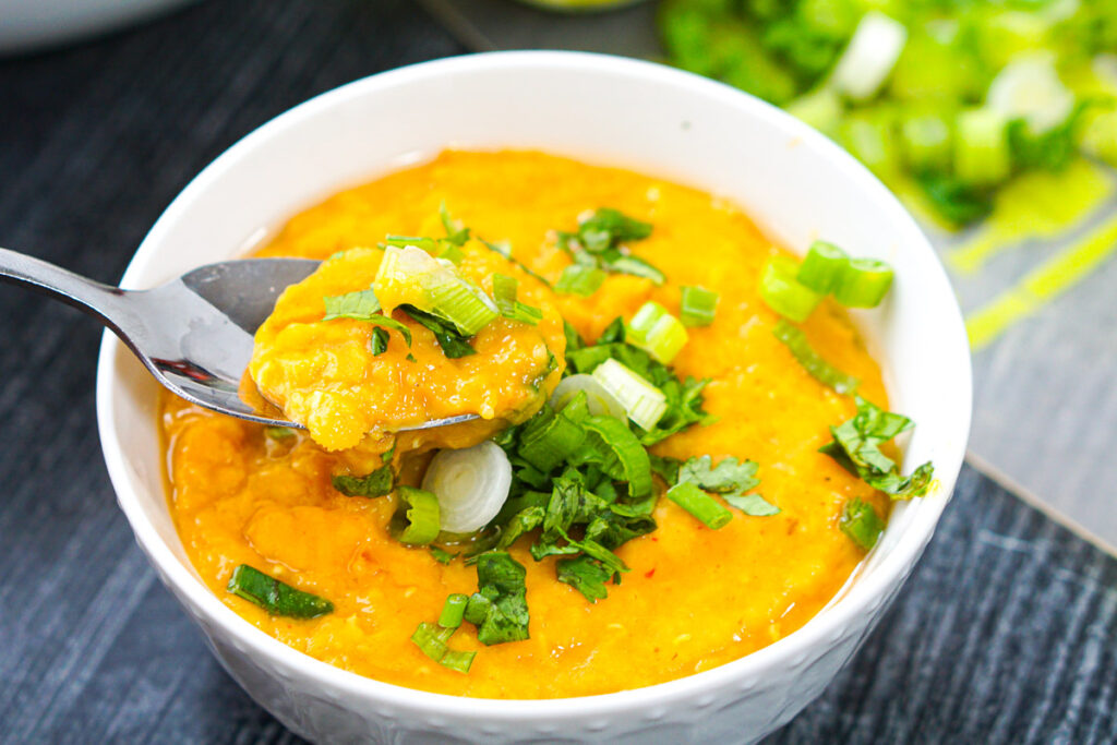Thai Red Lentil Curry Recipe - just 4 ingredients!