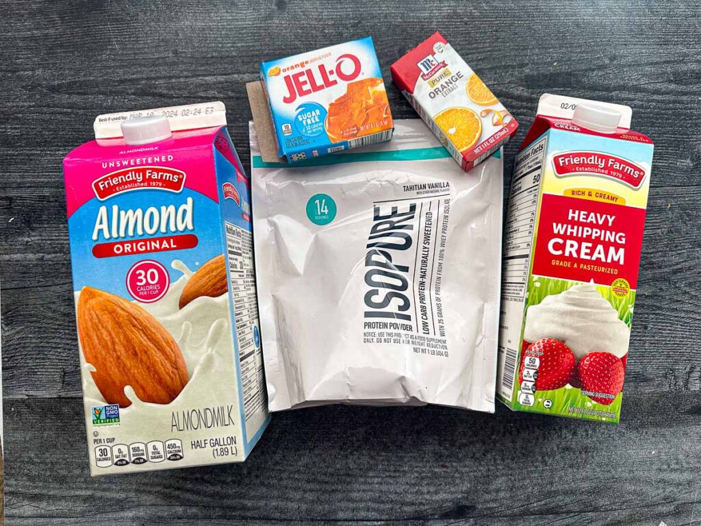 Keto Creamsicle Ice Cream - high protein low cal Ninja Creami treat