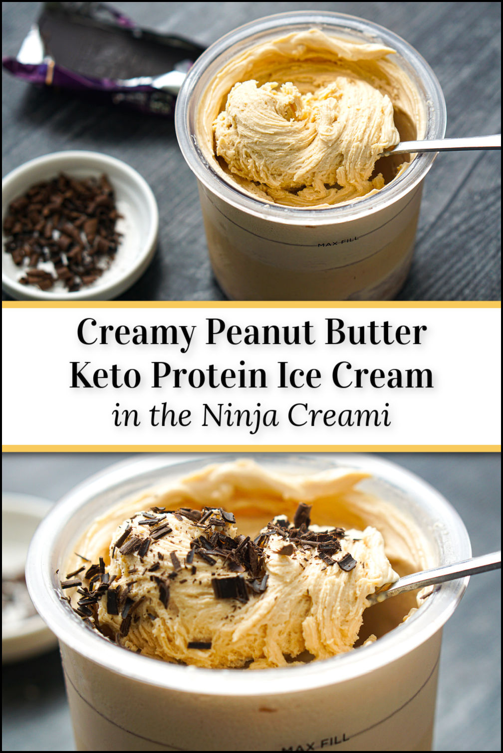 Keto Peanut Butter Ninja Creami Protein Ice Cream Recipe